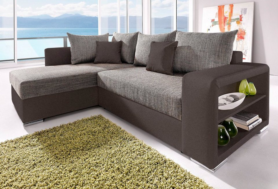 Collection Ab Ecksofa Mit Bettfunktion Wahlweise Mit Federkern Online